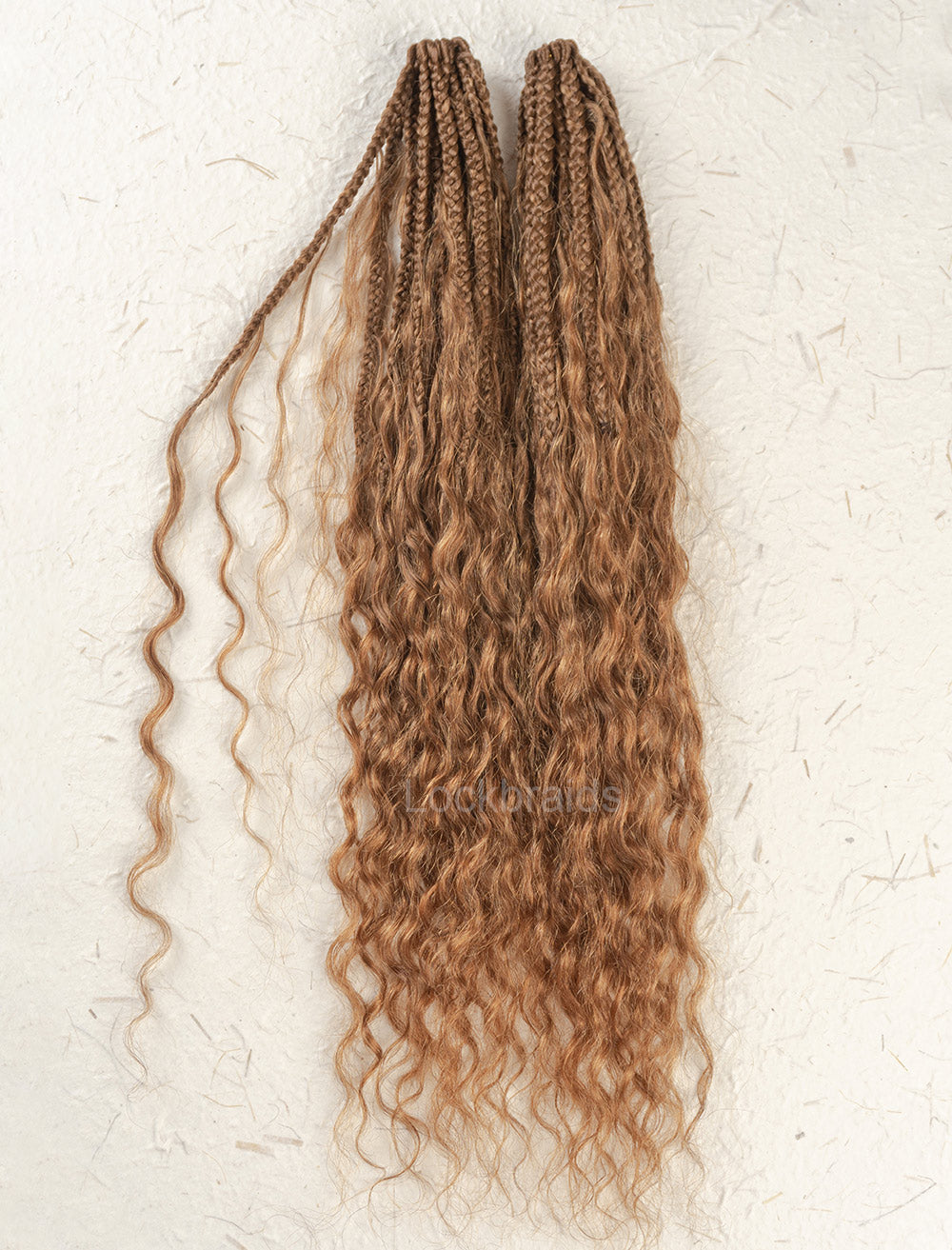 Crochet Boho Box Braids With Human Hair Deep Curls Bulk Hair Extension